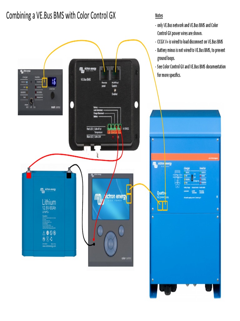 Combining A VE - Bus BMS With Color Control GX | PDF