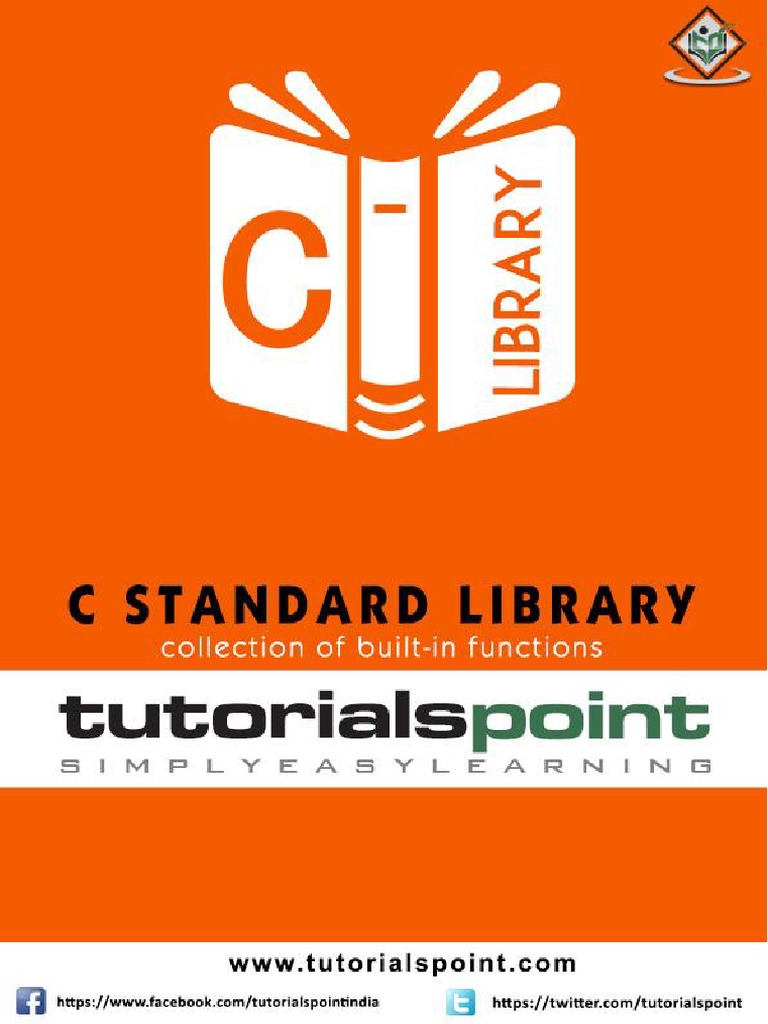 C Standard Library Tutorial Pdf Pdf C Programming Language Subroutine