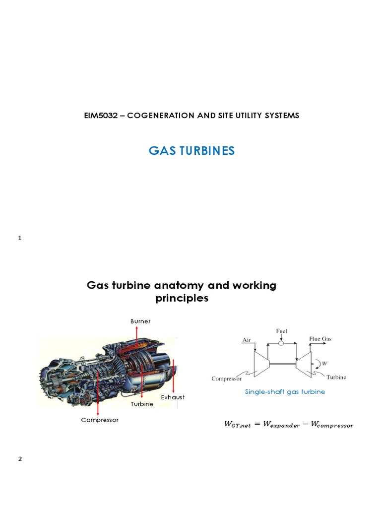 Gas Turbine Principles and Applications | PDF | Gas Turbine | Steam