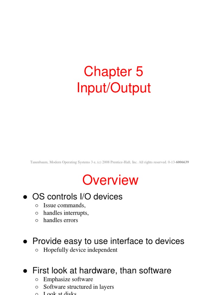 Chapter 5 (Input Output) PDF | PDF | Compact Disc | Operating System