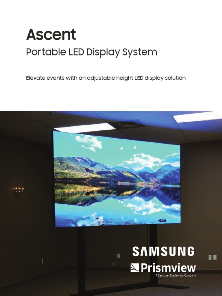 Ascent - Portable LED Display System - Brochure | PDF