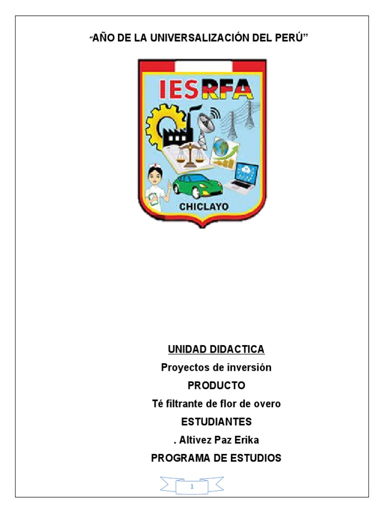 Infusión de Flor de Overo: Beneficios y Mercado | PDF | Producto ...