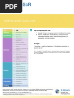 PRISMA-ScR Fillable Checklist | PDF | Systematic Review | Research Methods