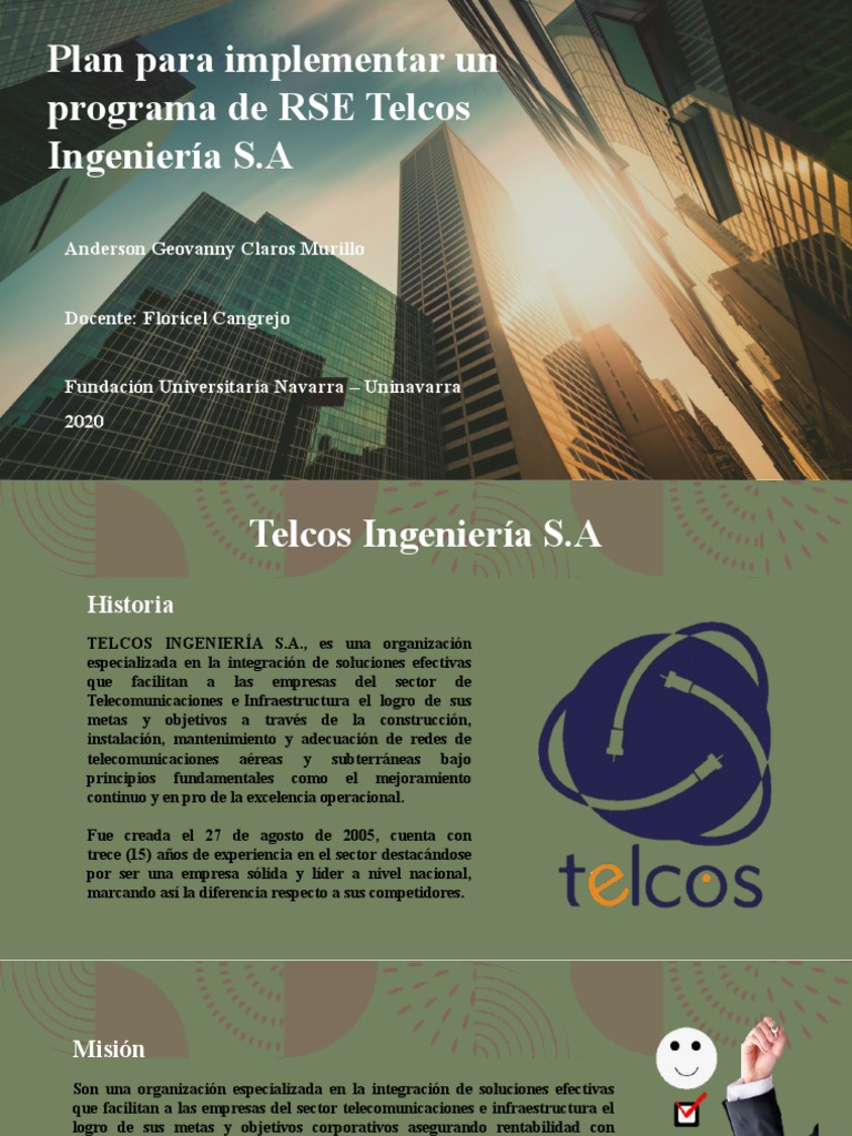 Plan RSE para Telcos Ingeniería | PDF | Responsabilidad social ...