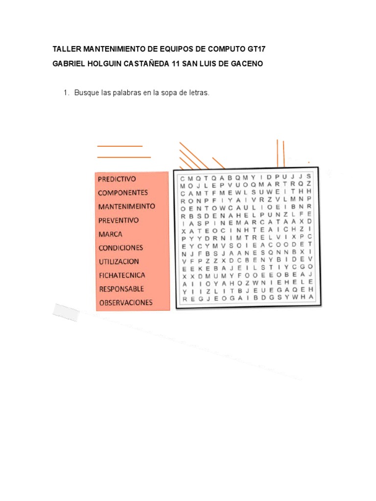 Taller Mantenimiento de Equipos de Computo GT17 | PDF