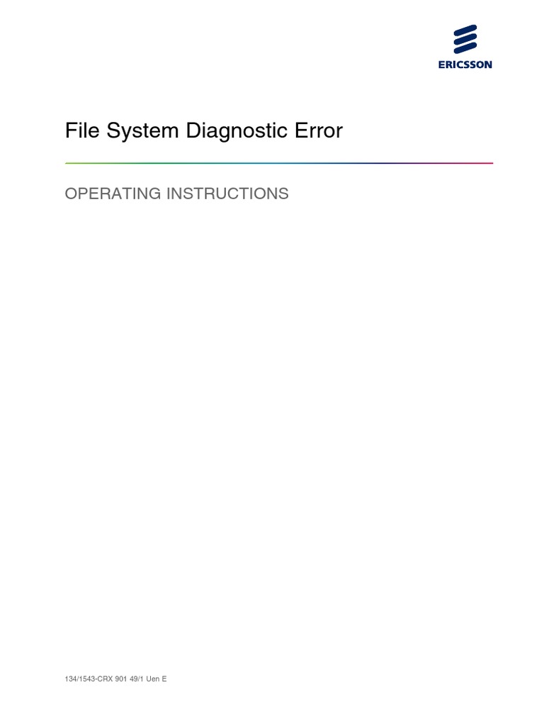File System Diagnostic Error | PDF | File System | Computer Engineering