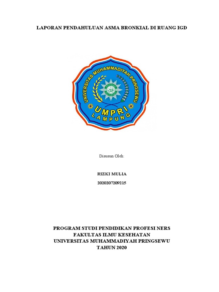 LP 1 (Rizki Mulia) Asma Bronkial Di Ruang Igd | PDF