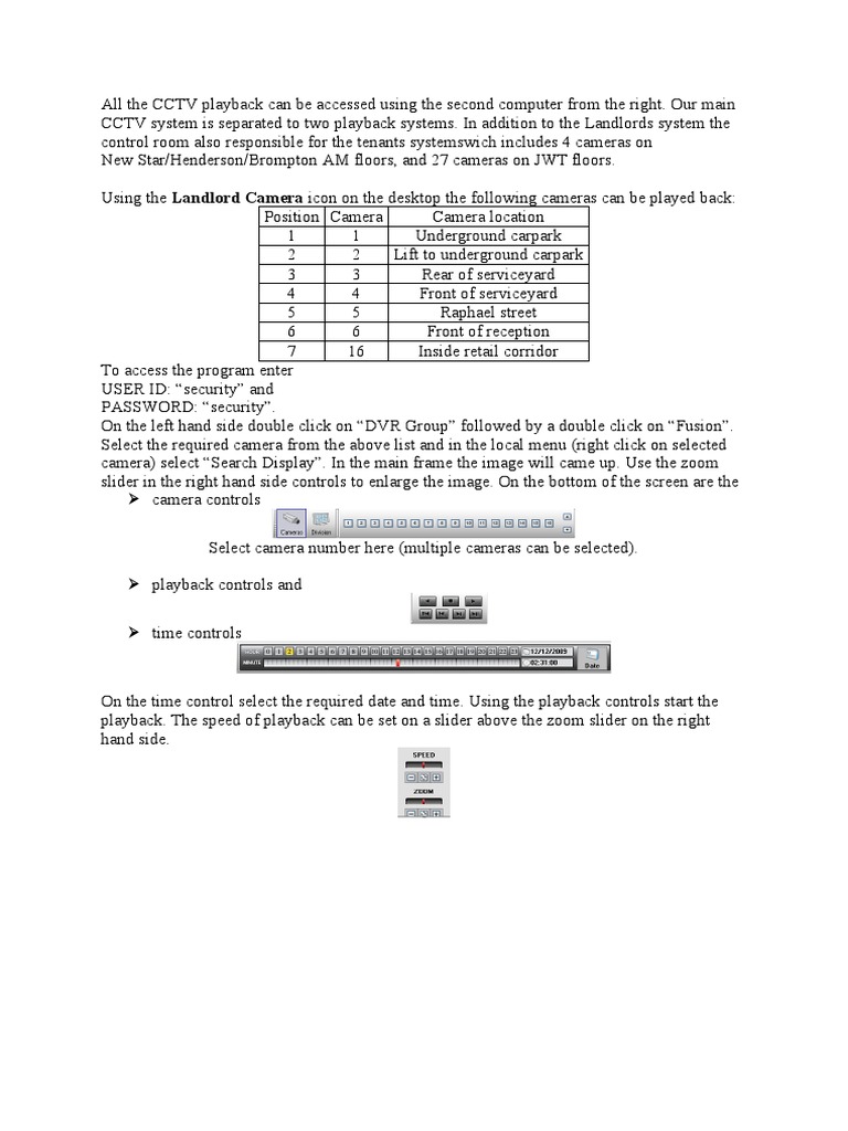 How to Playback CCTV Footage | PDF | Icon (Computing) | Camera