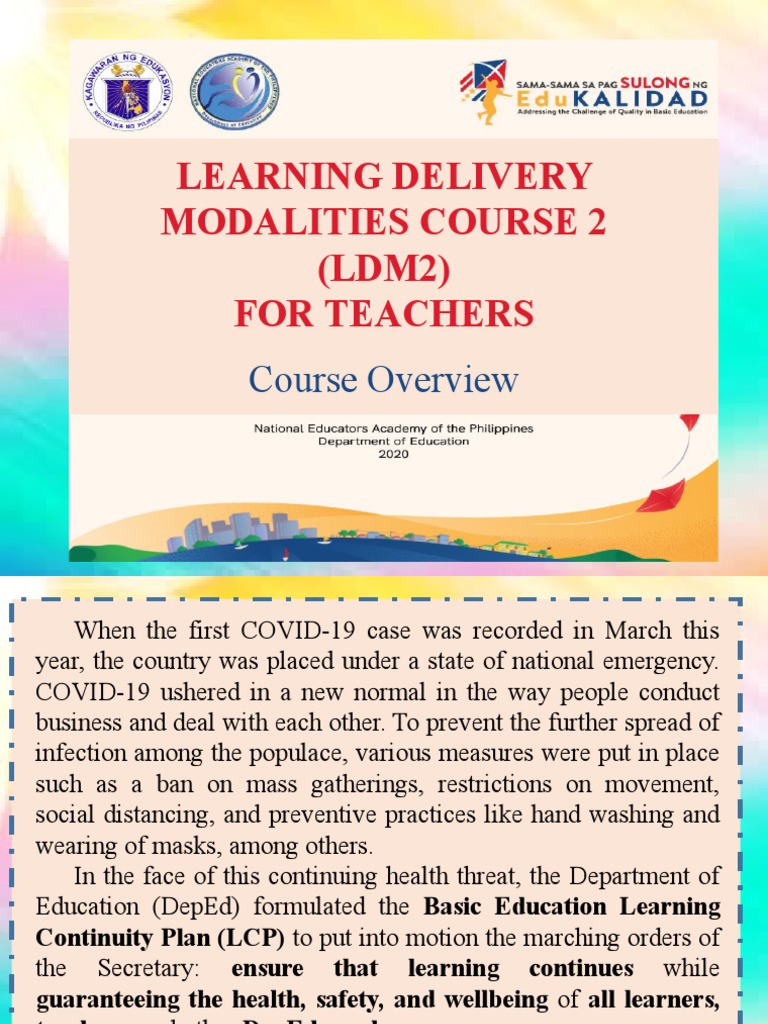 LDM Presentation | PDF | Distance Education | Learning