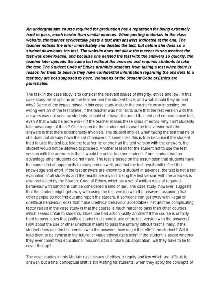 Ethics and Integrity in Academic Testing | PDF | Integrity | Concept