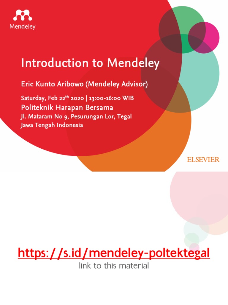 Introduction To Mendeley PDF | PDF | Tag (Metadata) | Citation