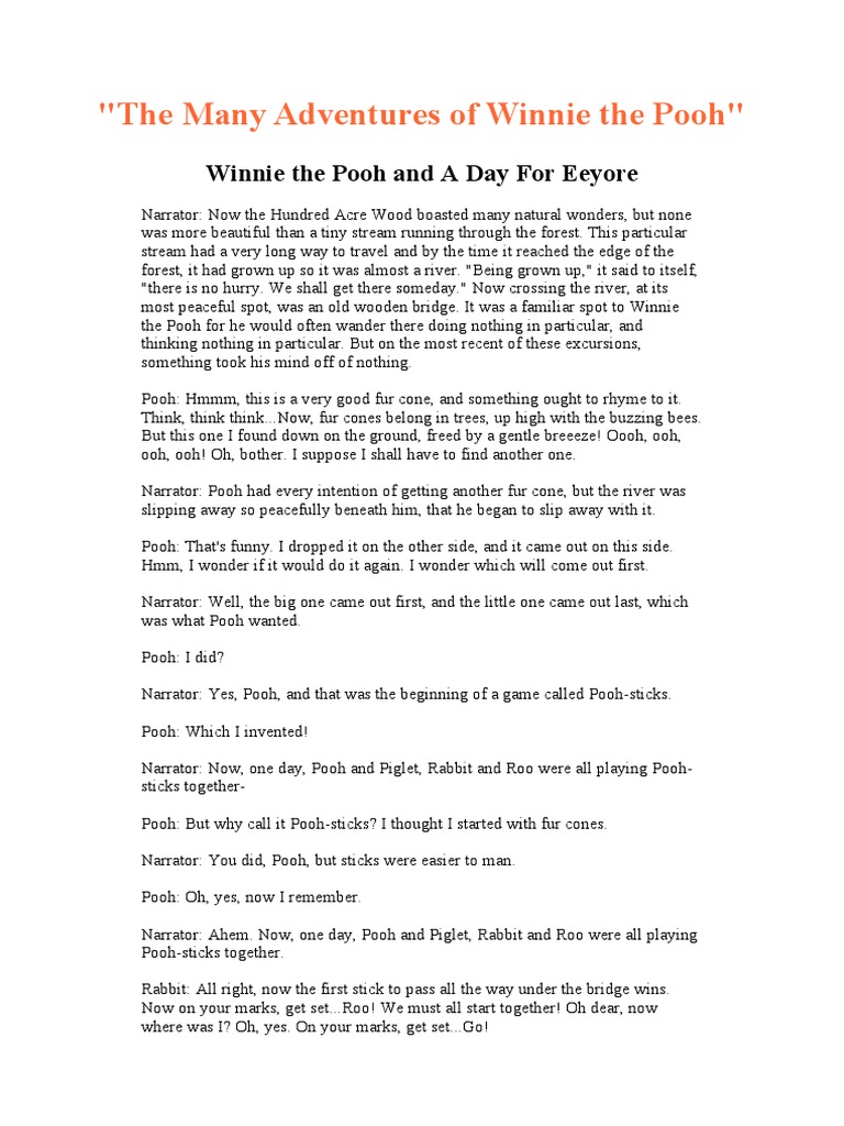 The Many Adventures of Winnie The Pooh | PDF | Winnie The Pooh ...