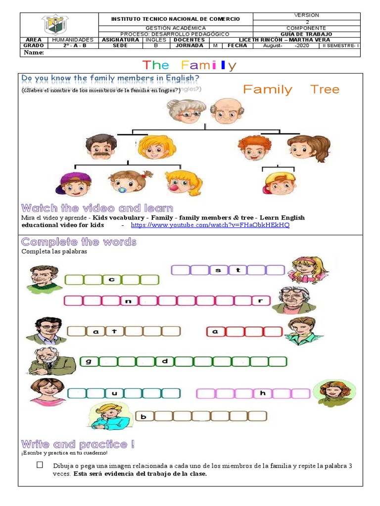 1.1 The Family Members | PDF | Familia | Sociedad