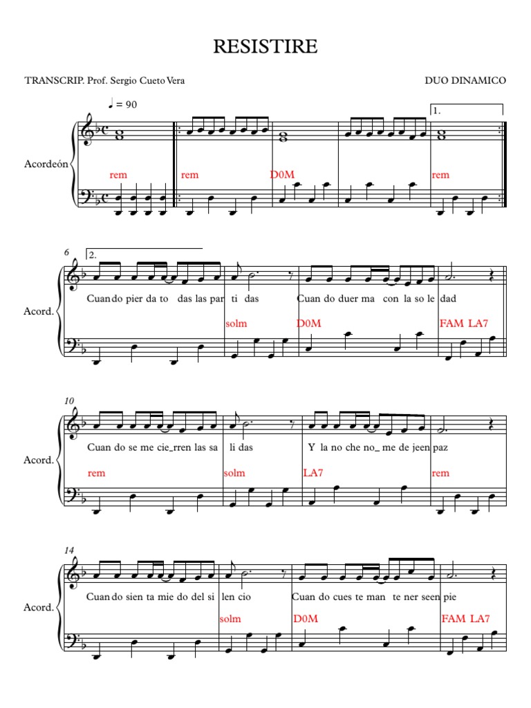 resistire-partitura-completa-pdf