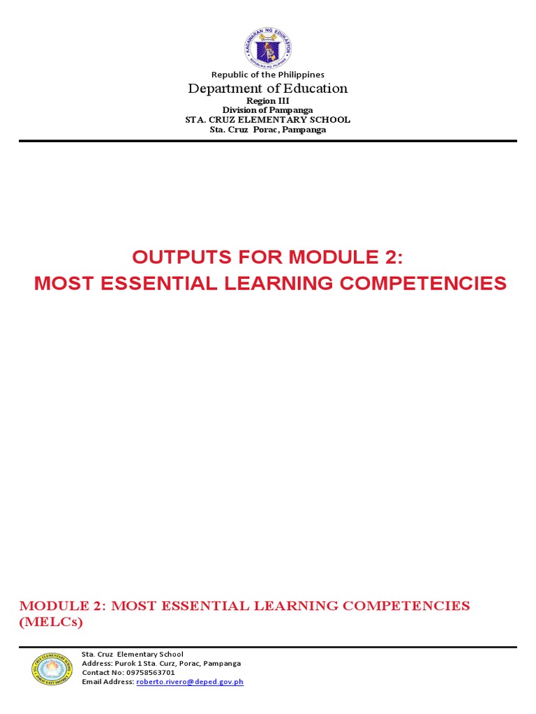 OUTPUTS-FOR-MODULE-2-FOR TEACHERS To Be Continued | PDF | Curriculum | Teachers