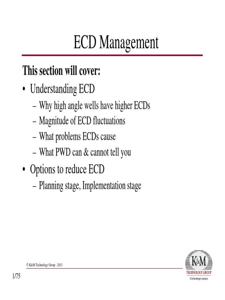 Section 08 - ECD Management | PDF | Casing (Borehole) | Drilling