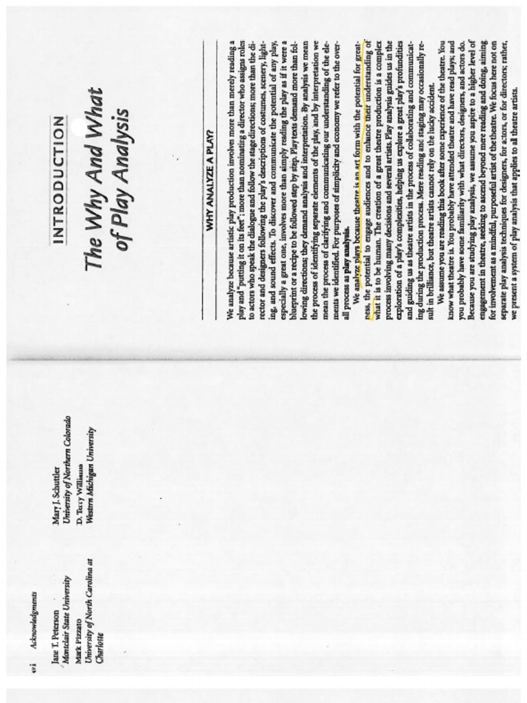Introduction To Play Analysis, Pages 1 To 33 | PDF