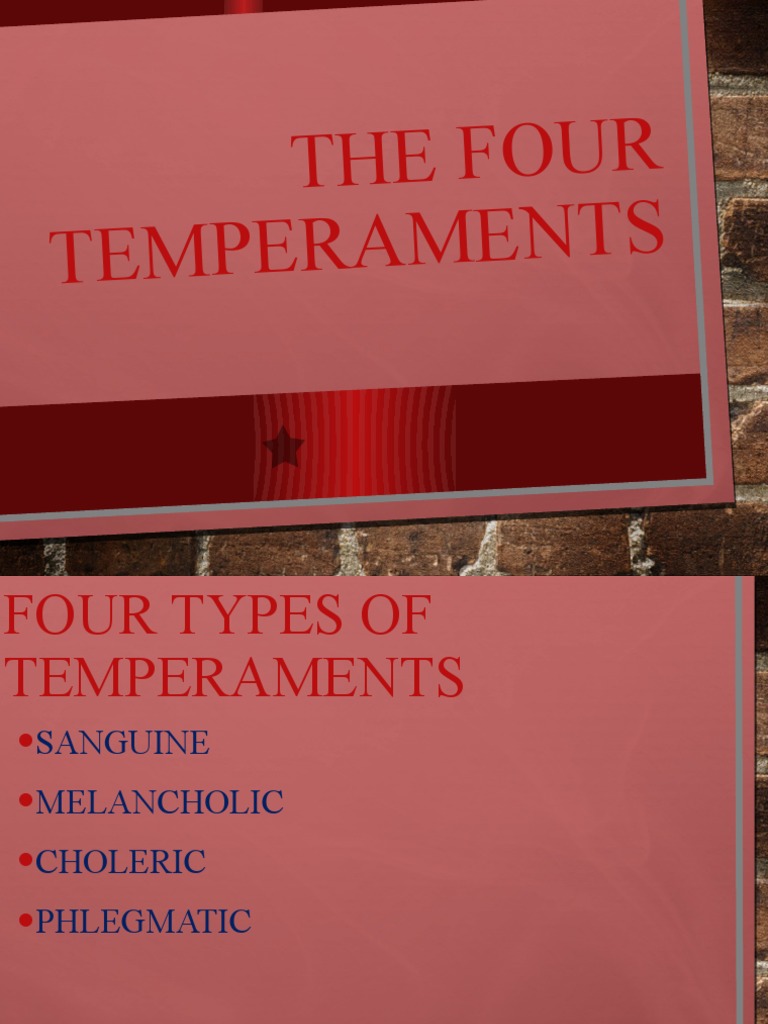 The Four Temperaments | PDF | Temperament | Feeling