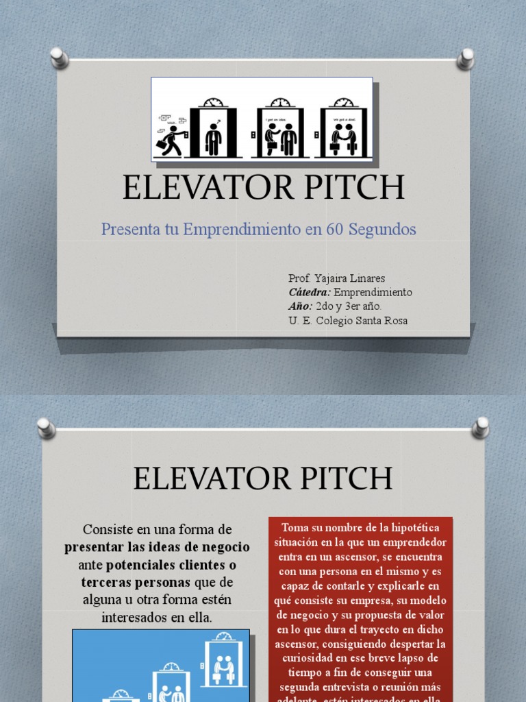 Metodologia Elevator Pitch | PDF | Iniciativa empresarial | Business
