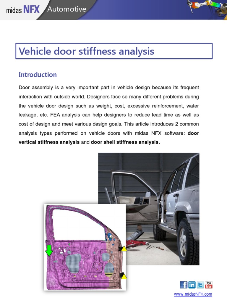 04 Door Stiffness Analysis PDF | PDF | Door | Deformation (Engineering)