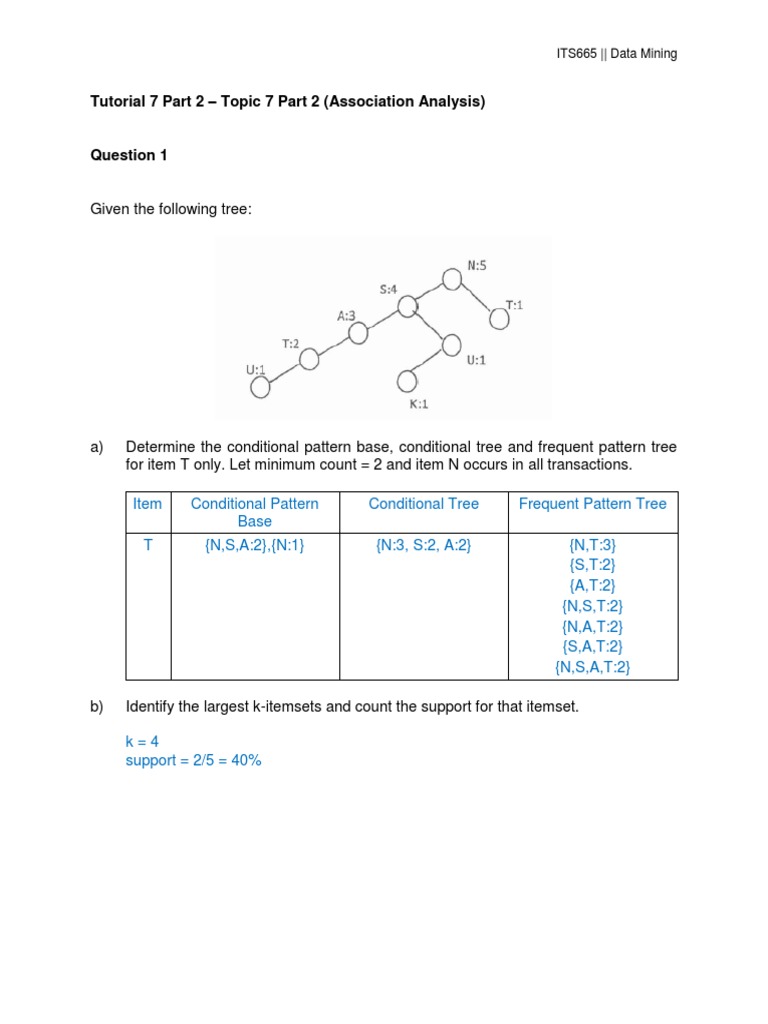 Conditional Pattern Base Analysis | PDF | Information Management ...