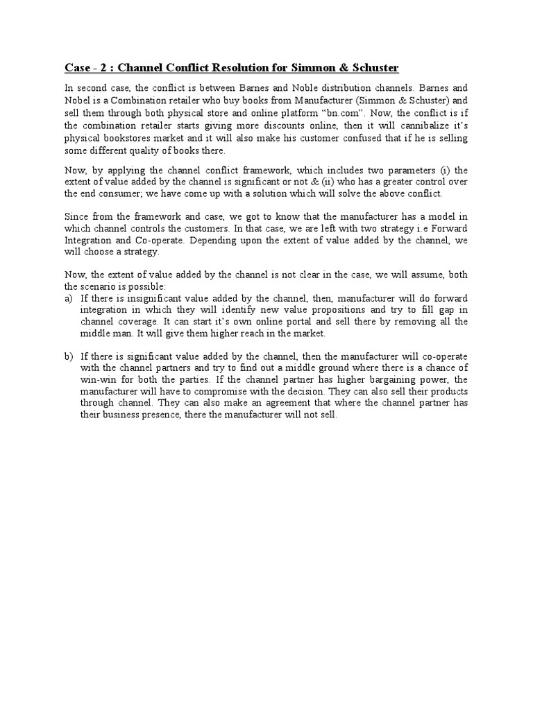 Channel Conflict Resolution Guide | PDF