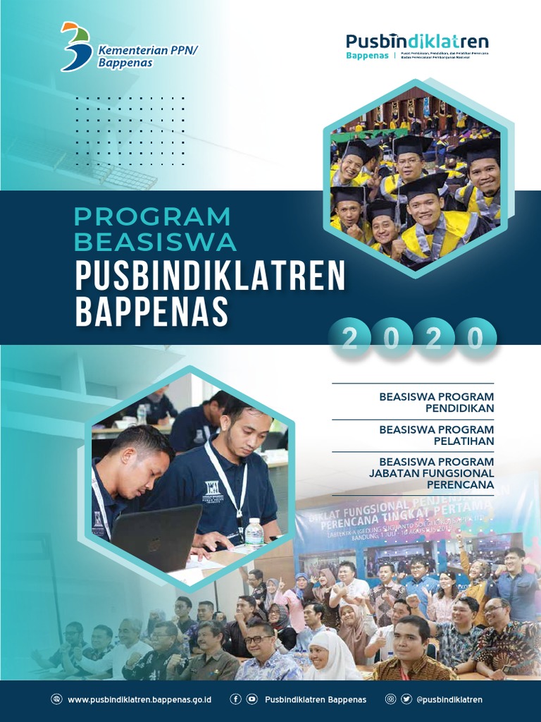 Booklet Beasiswa Program Diklat Pusbindiklatren Bappenas 2020 PDF | PDF