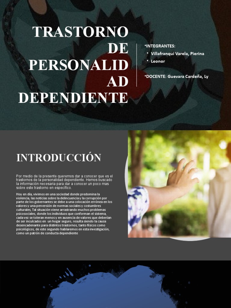 Trastorno de Personalidad Dependiente | PDF | Manual Diagnóstico y ...