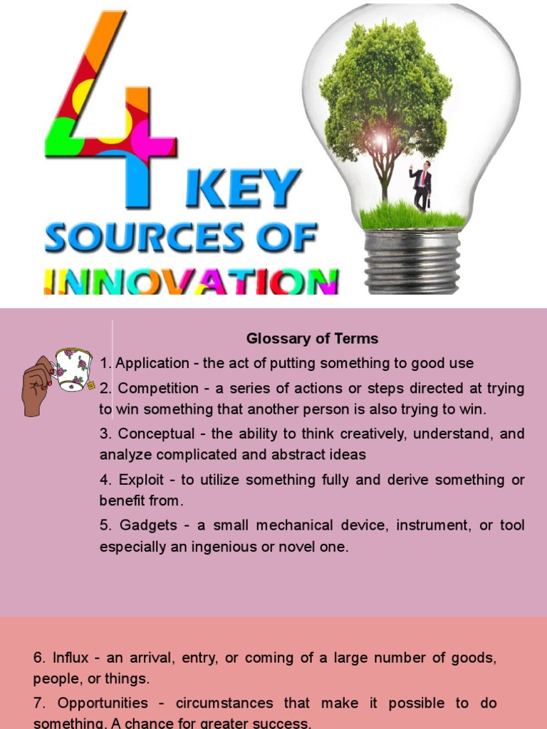 Entrepreneur L1 - 4 Sources of Innovation | PDF | Knowledge Economy ...