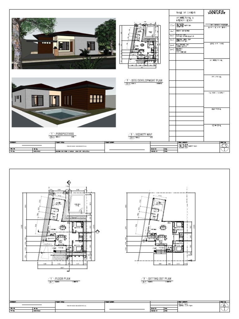 1 Storey Residential PDF | PDF | Structural Engineering | Civil Engineering