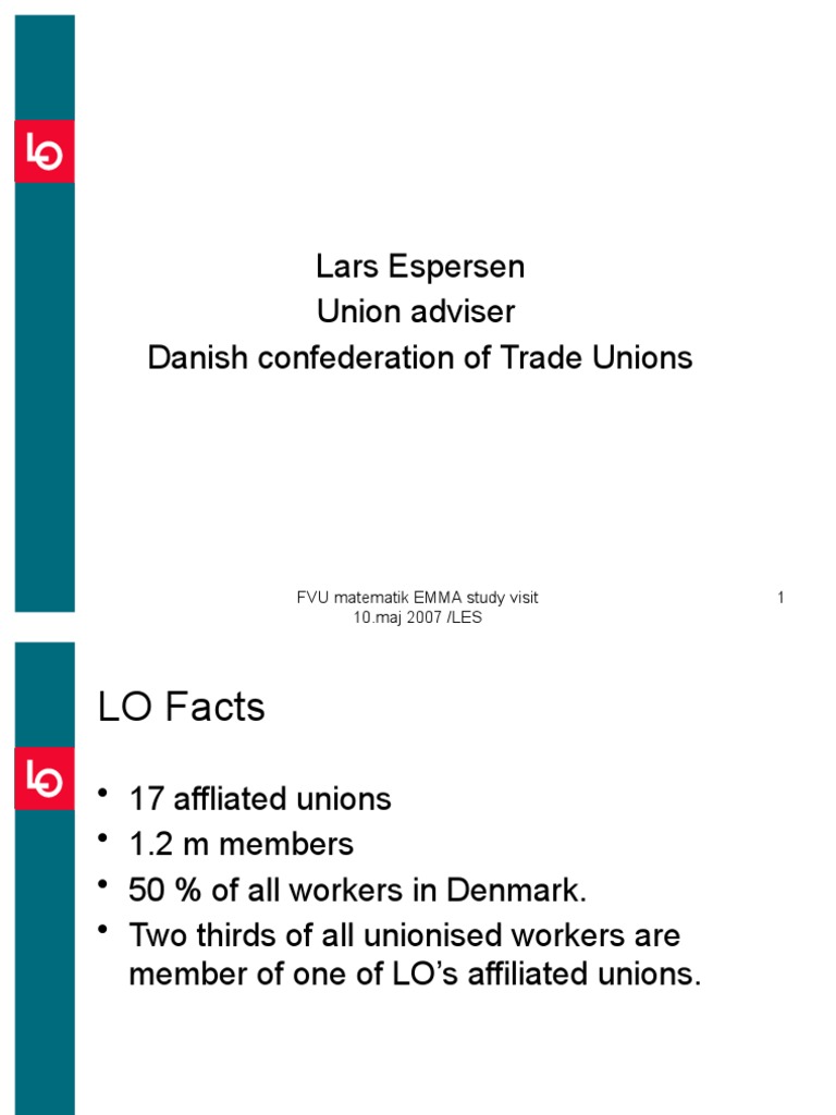 Danish Confederation of Trade Unions 10 May 2007 FVU | PDF | Public ...
