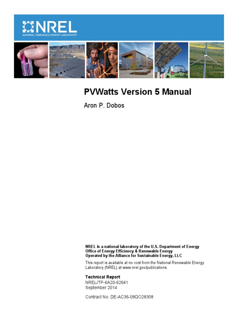 PVWatts Version 5 Manual-Excellent Modele PV Onduleur | PDF ...