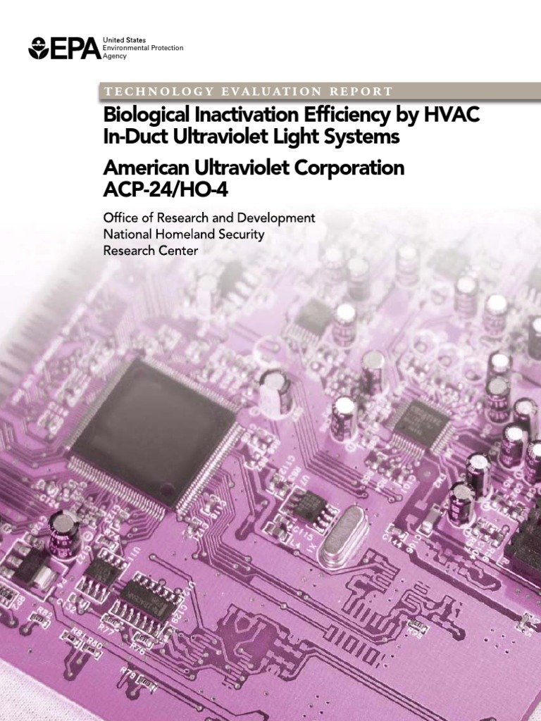 Tech Eval Report American Ultraviolet Corp Acp-24 Ho-4 Biological ...