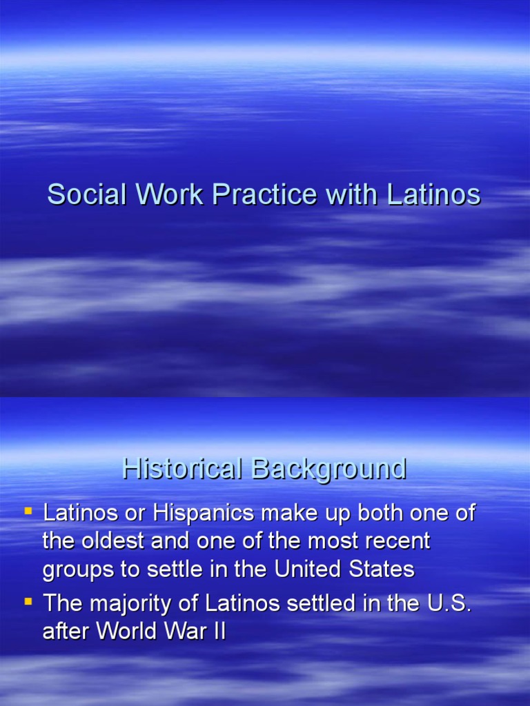 Social Work Practice With Latinos-Pp | PDF | Hispanic And Latino ...