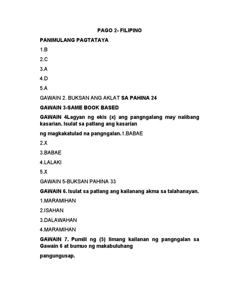 Filipino Pago 2 | PDF