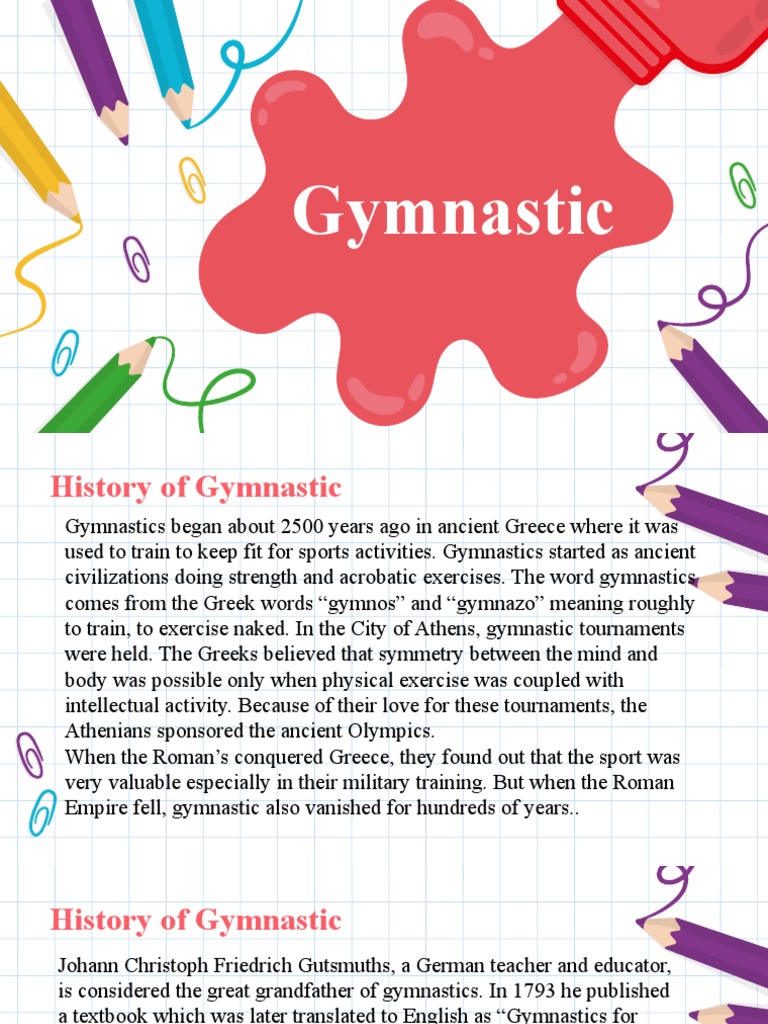 History and Evolution of Gymnastics | PDF | Gymnastics | Indoor Sports