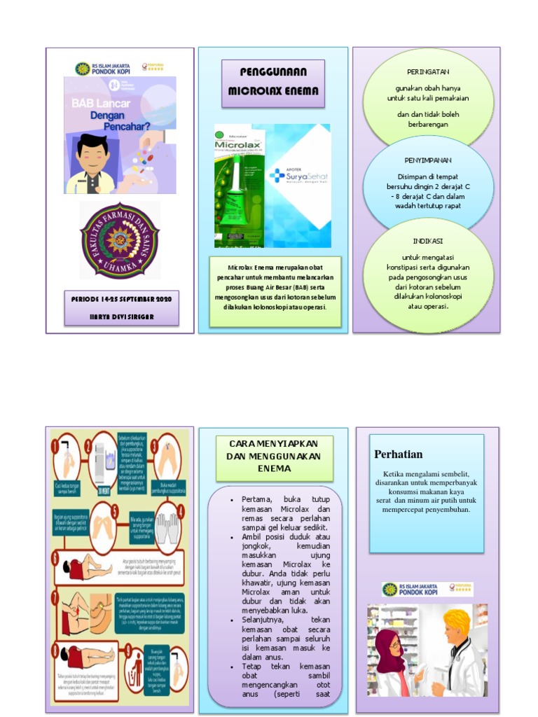 Harya Devi Siregar 1904026259.lefleat Enema Microlax | PDF