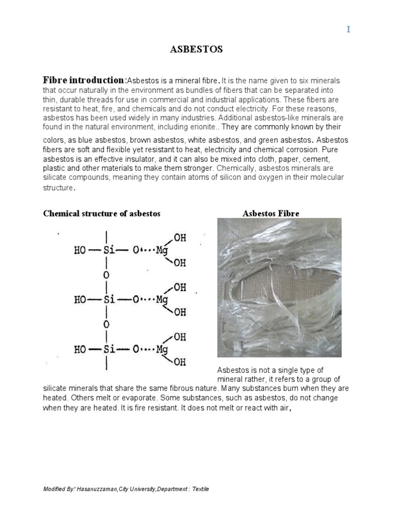 The Chemical and Physical Properties of Asbestos: A Comprehensive ...