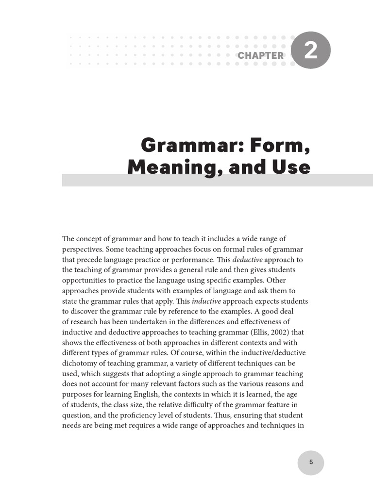 Teaching Grammar: Form, Meaning, Use | PDF | Verb | Question