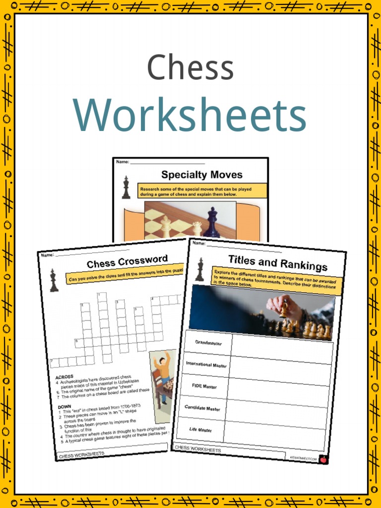 Sample Chess Worksheets | PDF | Chess | Traditional Games