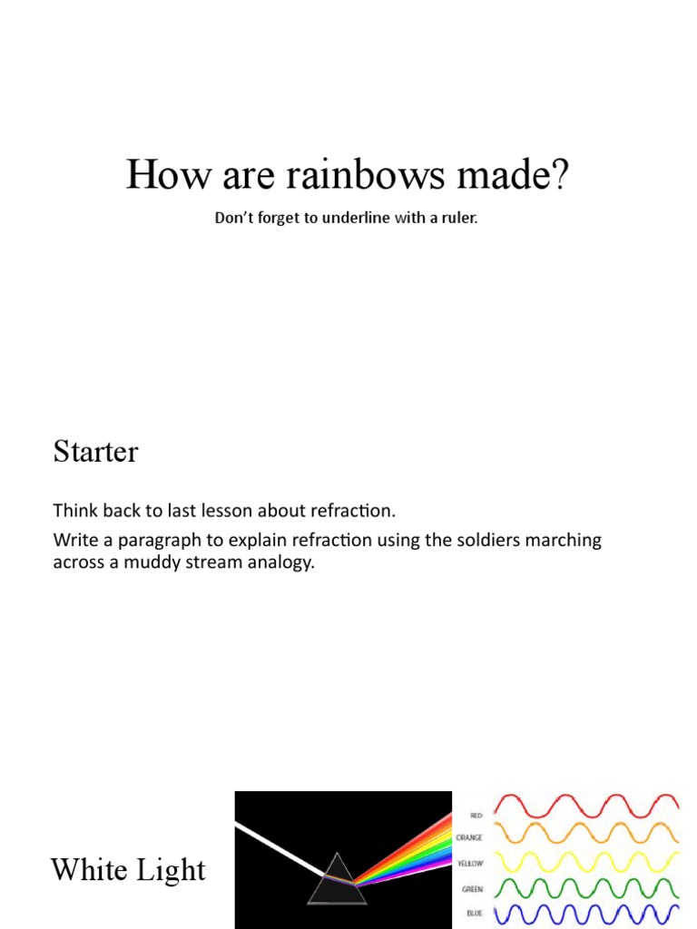 Understanding Rainbow Formation | PDF | Home & Garden | Art
