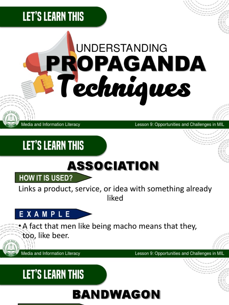 Propaganda Techniques | PDF