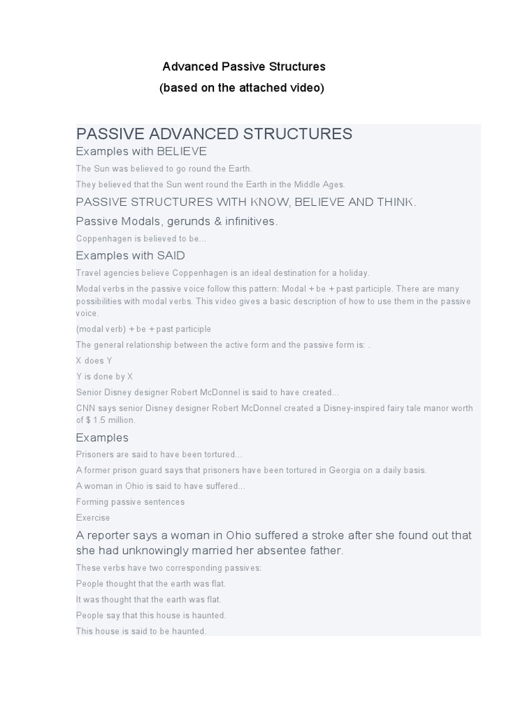 Advanced Passive Structures Exercises | PDF