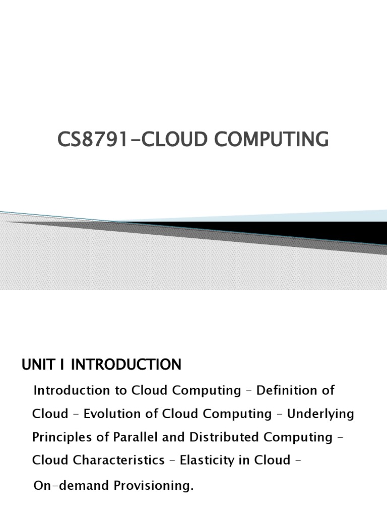 Cs8791-Cloud Computing | PDF