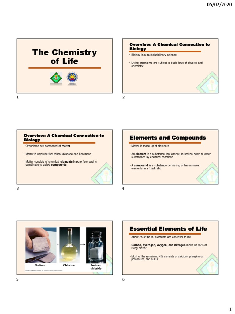 Chemistry's Role in Biological Life | PDF | Chemical Elements | Ion