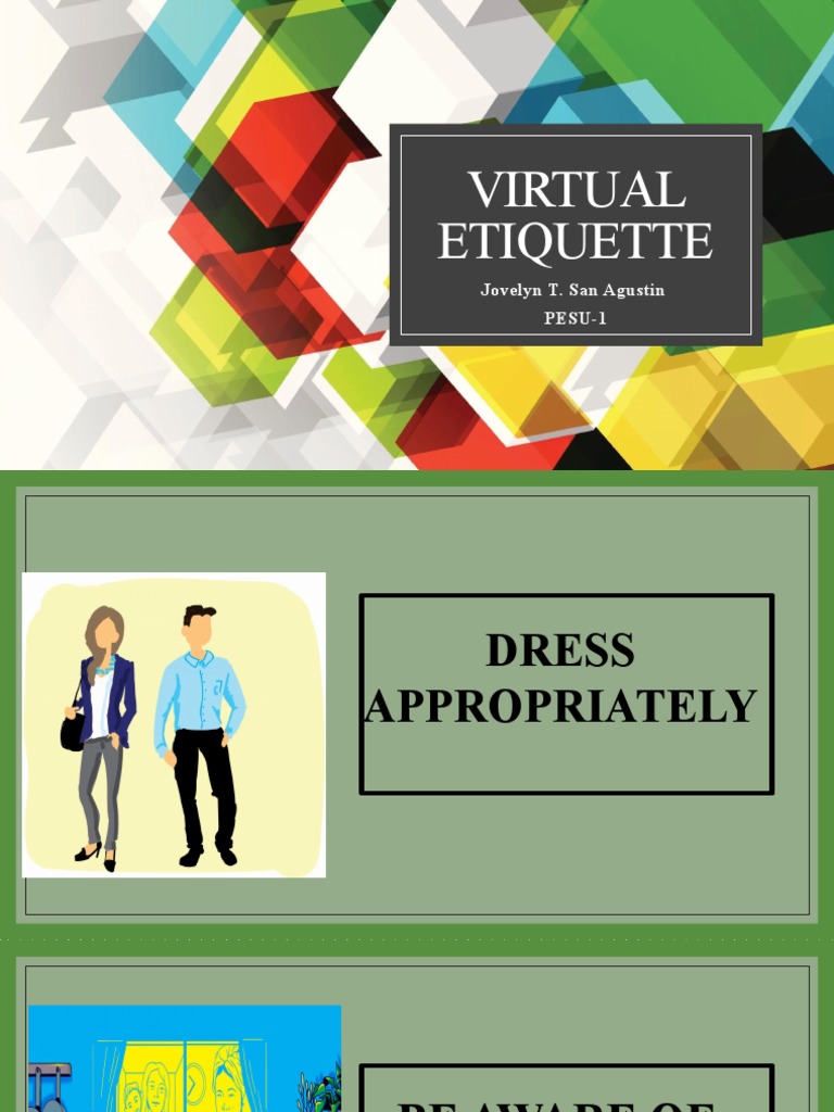 Virtual Meeting Etiquette Tips | PDF