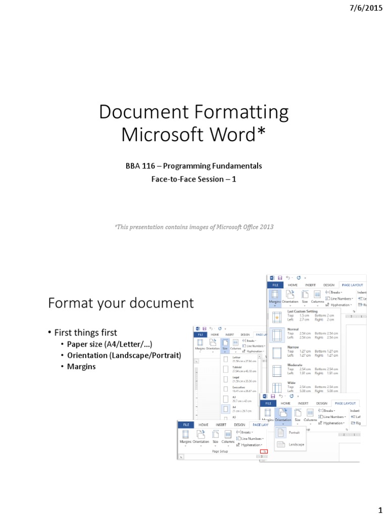 Document Formatting in Microsoft Word | PDF | Computers