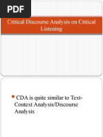 Fairclough's Critical Discourse Analysis (CDA) | PDF