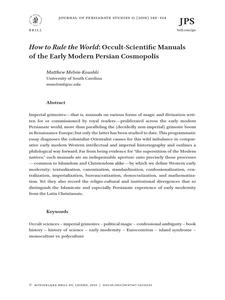 How To Rule The World Occult Scientific PDF | PDF | Western Esotericism ...