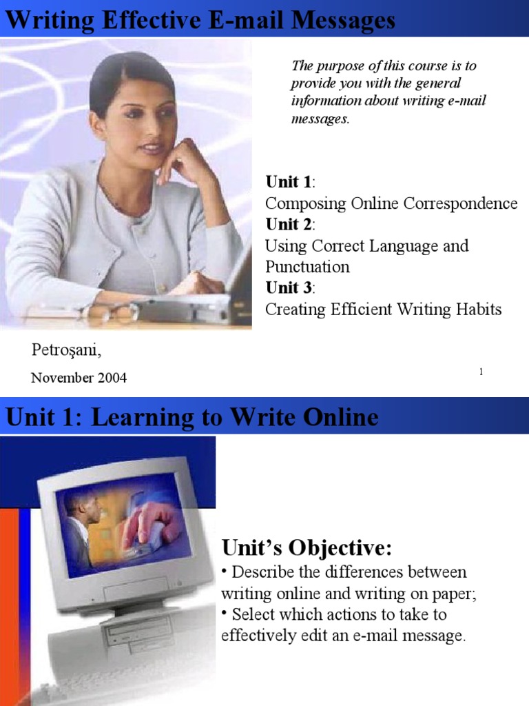 Writing Effective E-Mail Messages | PDF | Verb | Paragraph